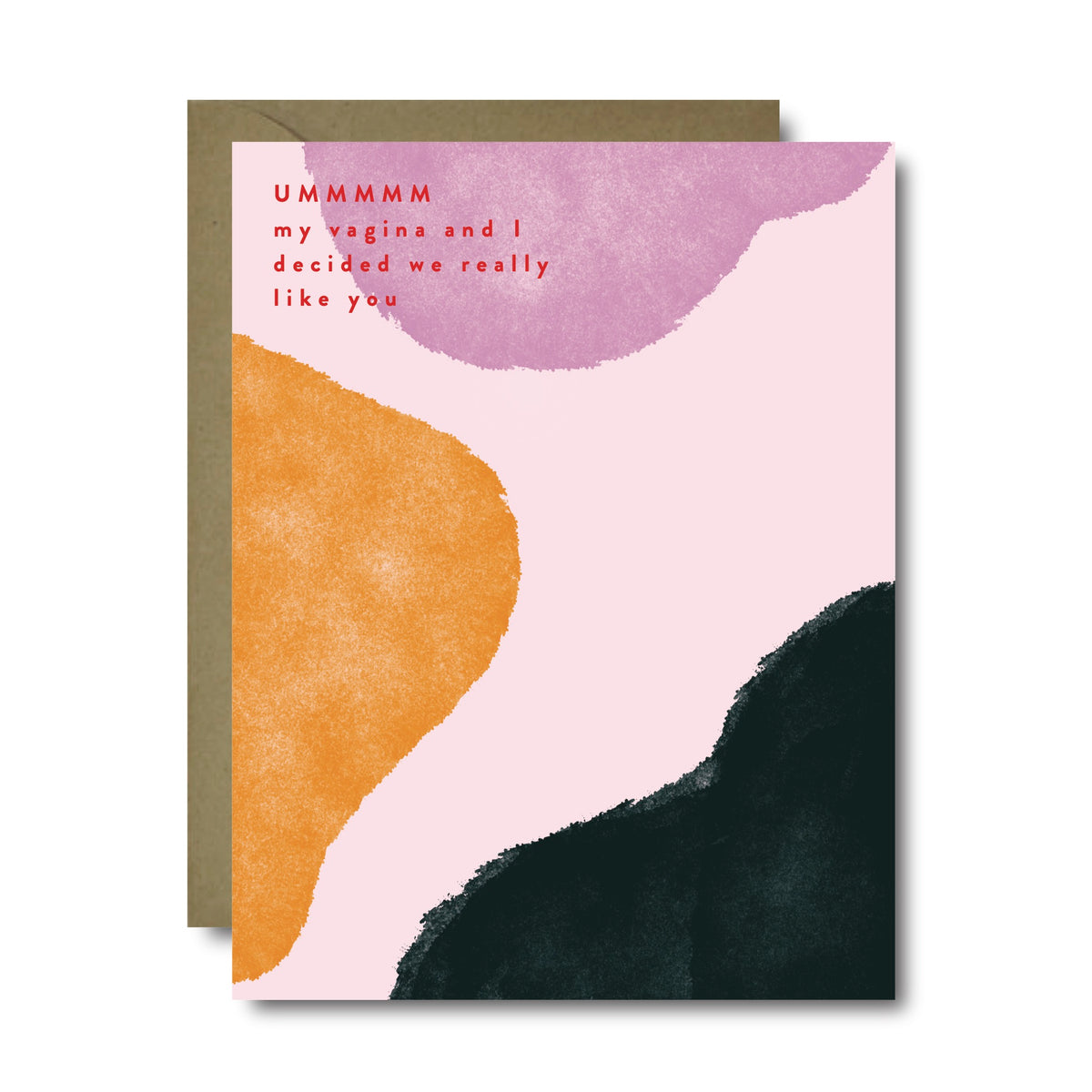 Vagina Likes You Love Greeting Card | A2 – black lab studio